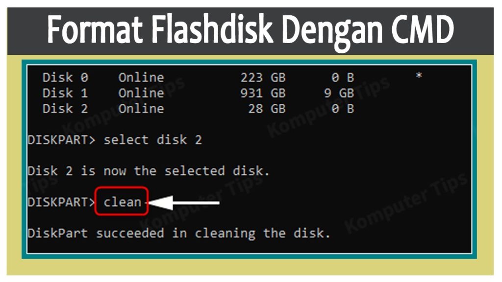 Cara Efektif Memformat Flashdisk dengan CMD di Windows - EmakRempong